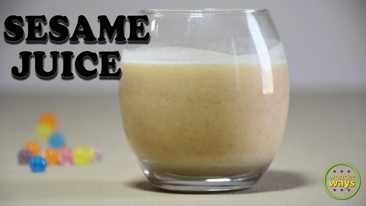 SESAME JUICE - no added sugar | Healthy summer drink | Til juice ...