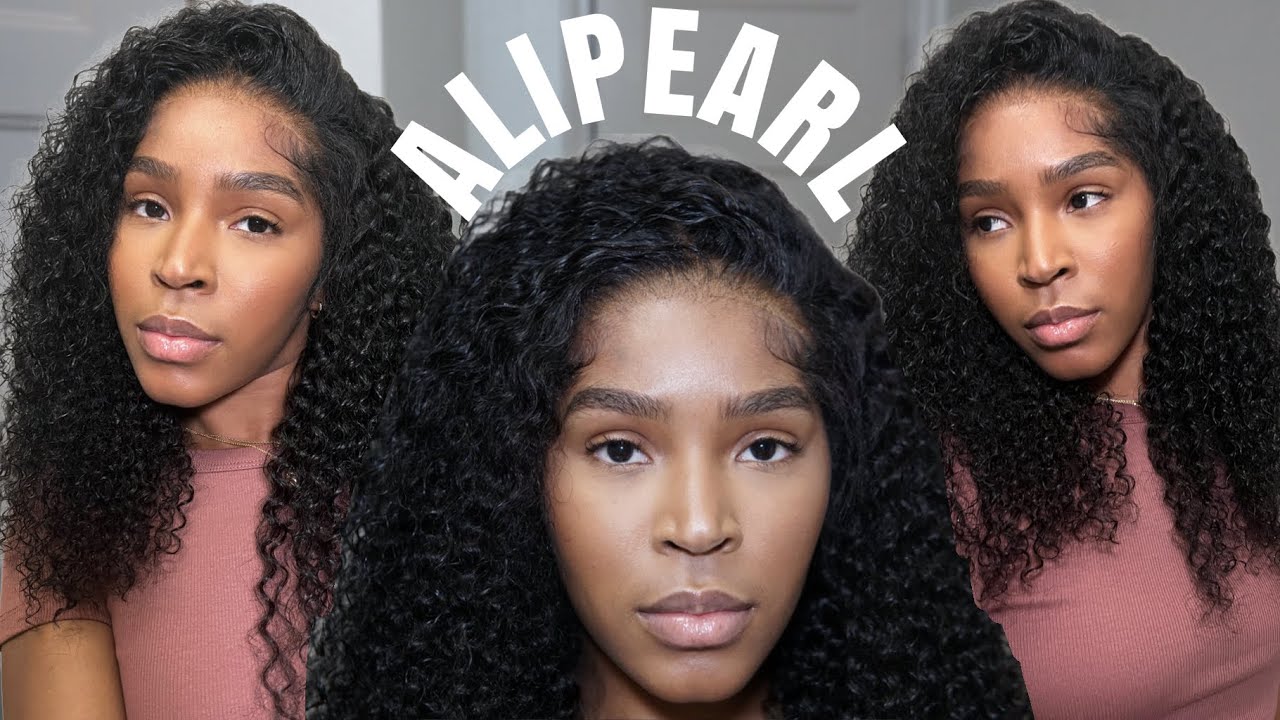 Most NATURAL Glueless Curly Wig Install with Realistic Edges| Beginner ...