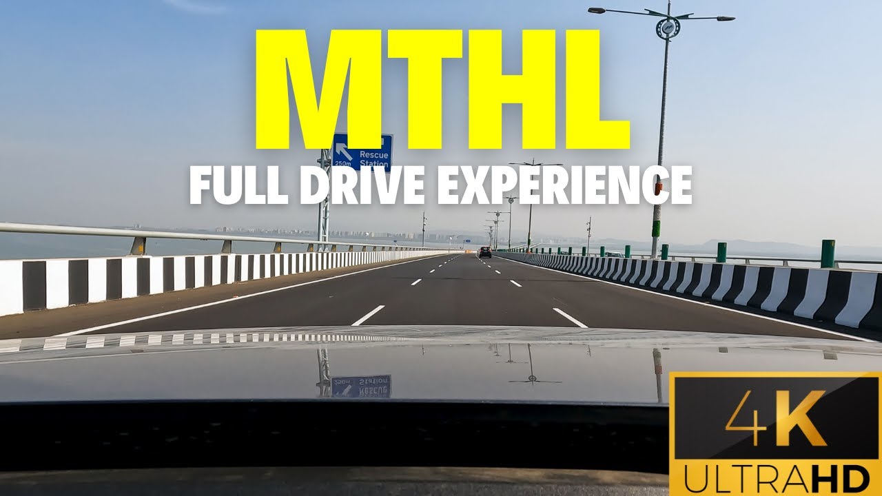 Mumbai Trans Harbour Link (MTHL) Full Drive Experience 4k | Atal Setu ...