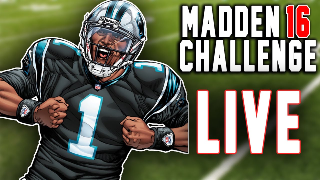 Madden Challenge LIVE! Cam Newton Kick Return! - YouTube