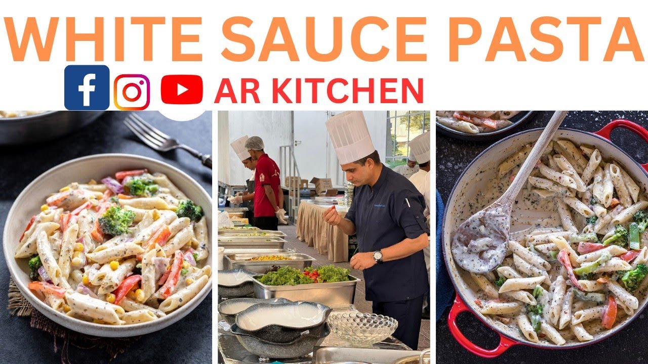 White sauce pasta it’s akhari pasta easy and simple recipe you must try ...