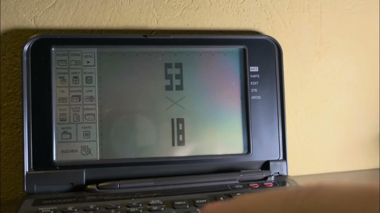 Sharp IQ-9000 / CE-902 BASIC Card demo - YouTube