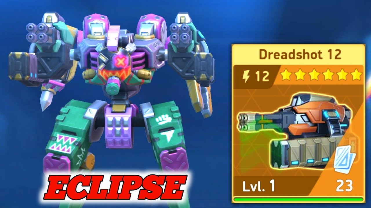 Eclipse with Dual Dreadshot 12 Gameplay - Mech Arena - YouTube