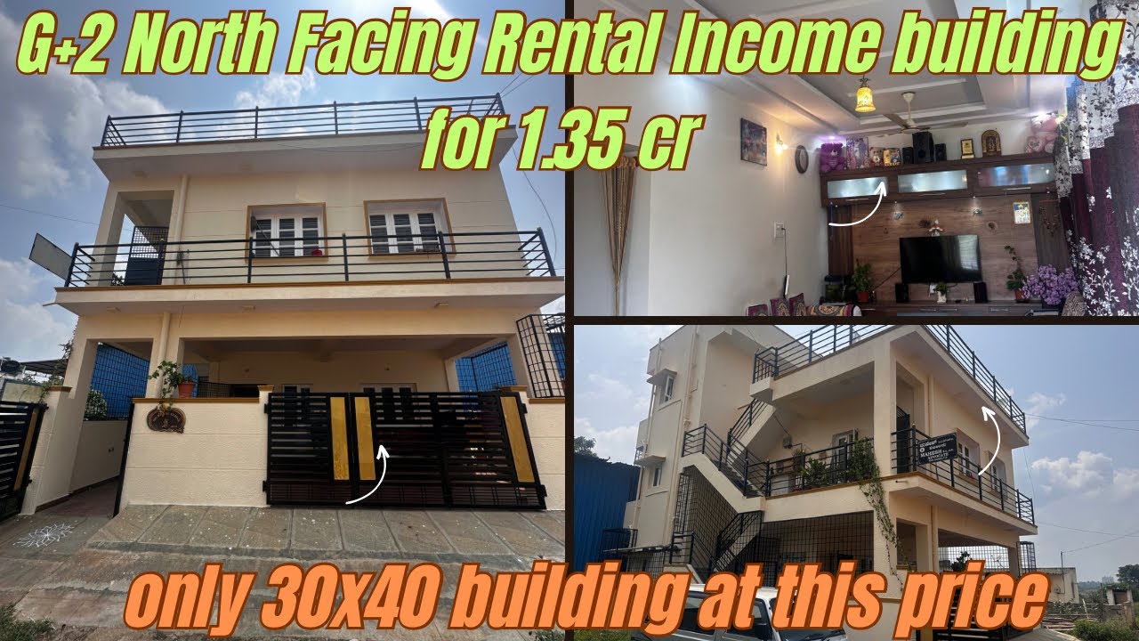 Independent G+2 30x40 North Facing Rental Income Building For Sale ...