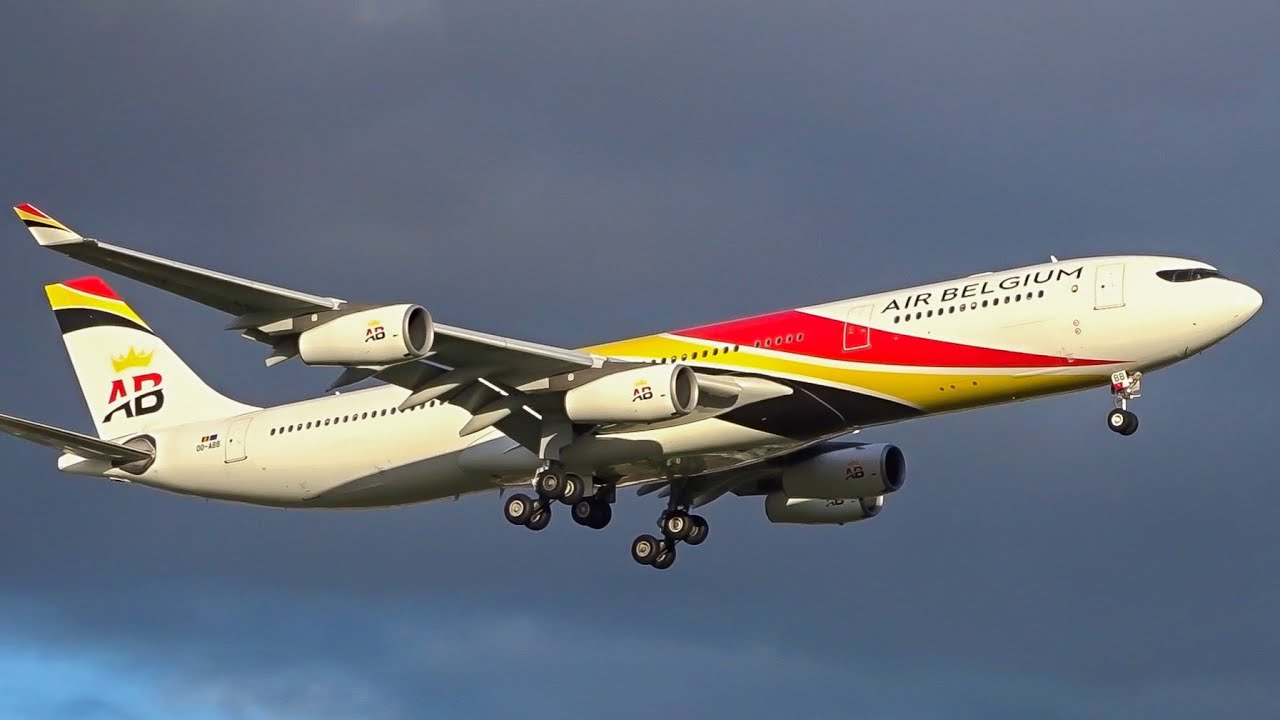Air Belgium Airbus A340 Tribute! Sound on, & enjoy the 4 roaring CFM56 ...