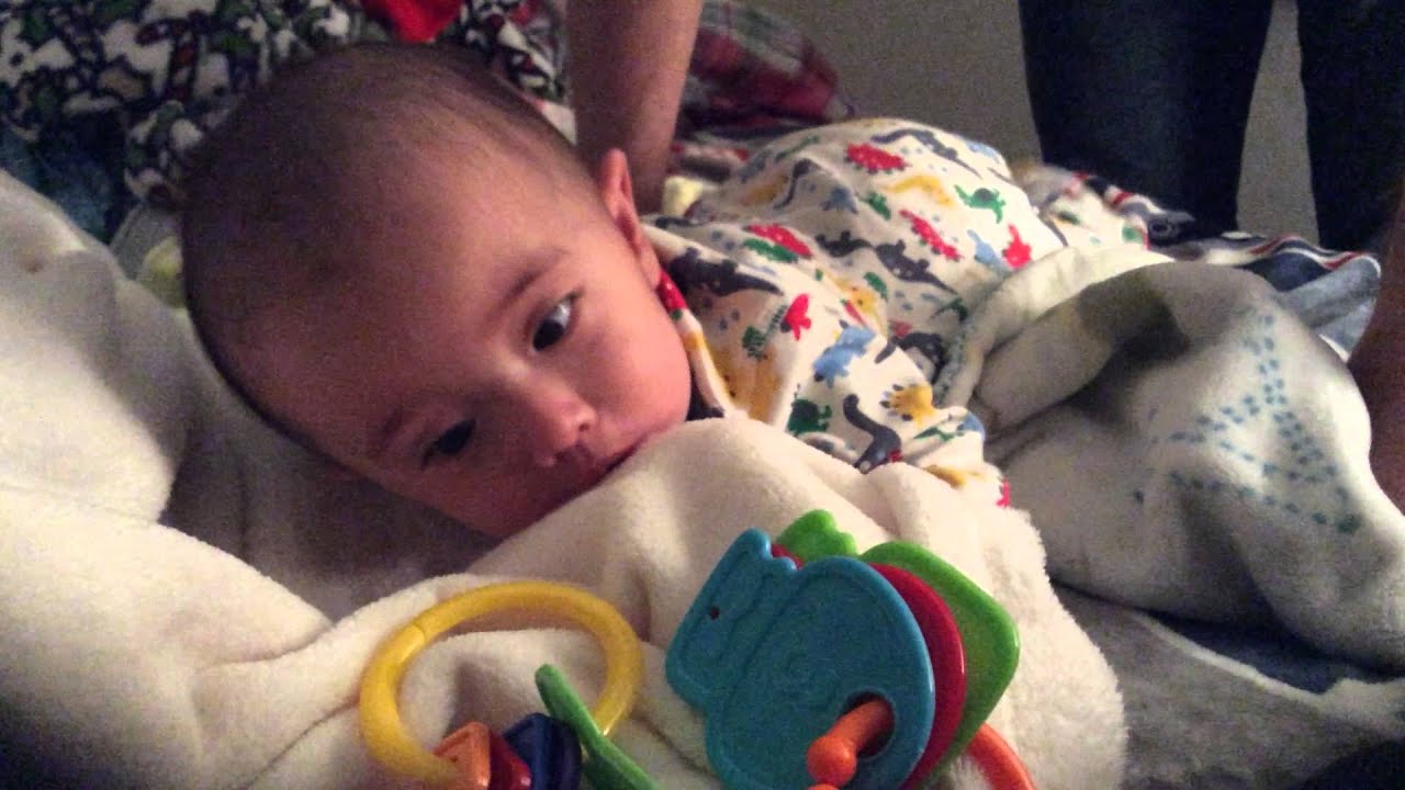 Baby Alexander essays some crawling - YouTube