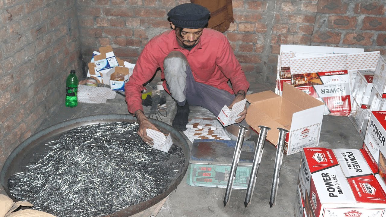 Wonderful How Many Nails Made From This Machine || Iron Nail ...