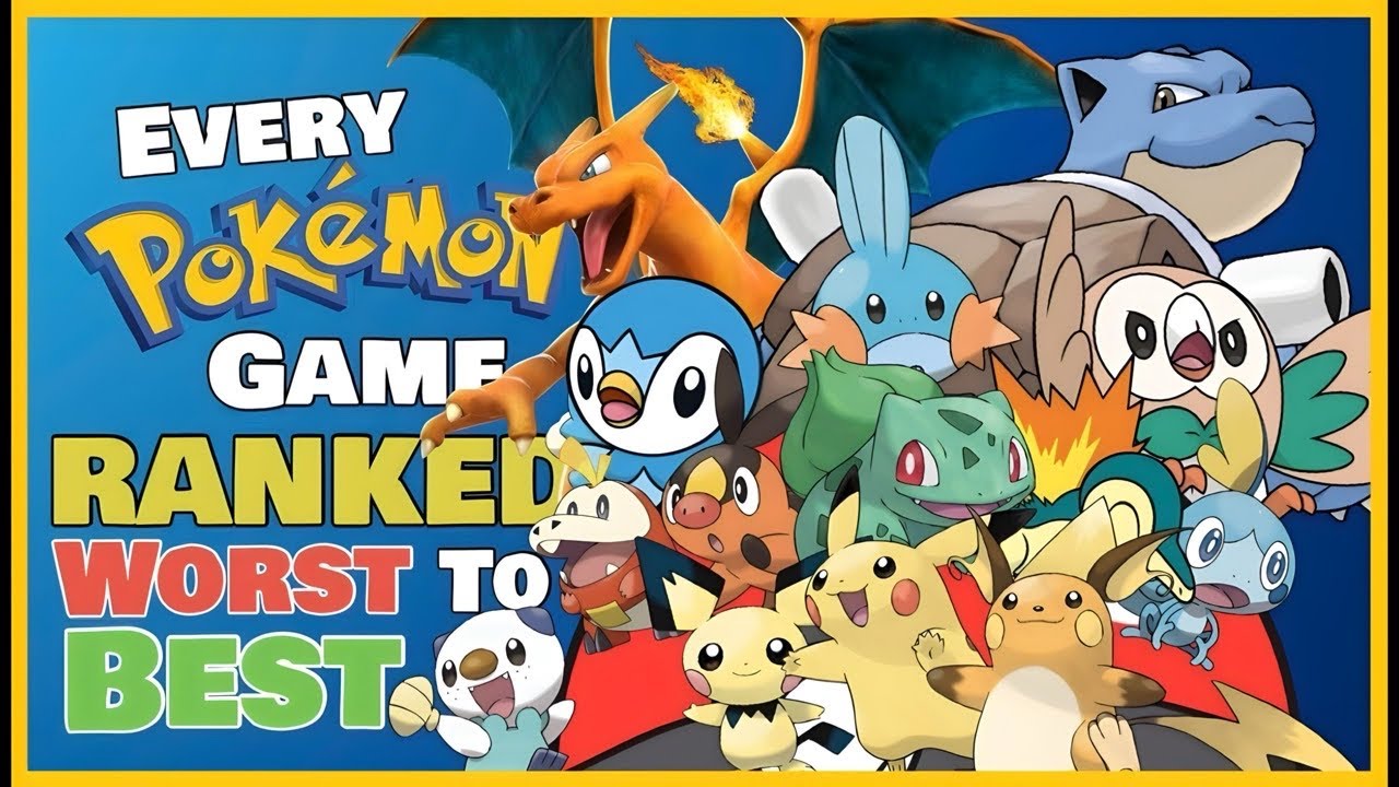 Every Pokémon Game Ranked (In My Opinion) | BB8’s House - YouTube