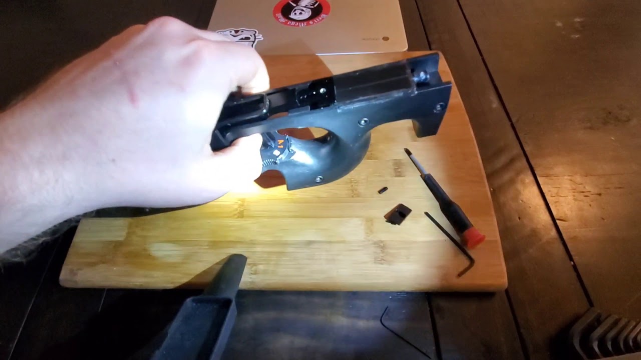 Airsoft P90 trigger removal - YouTube
