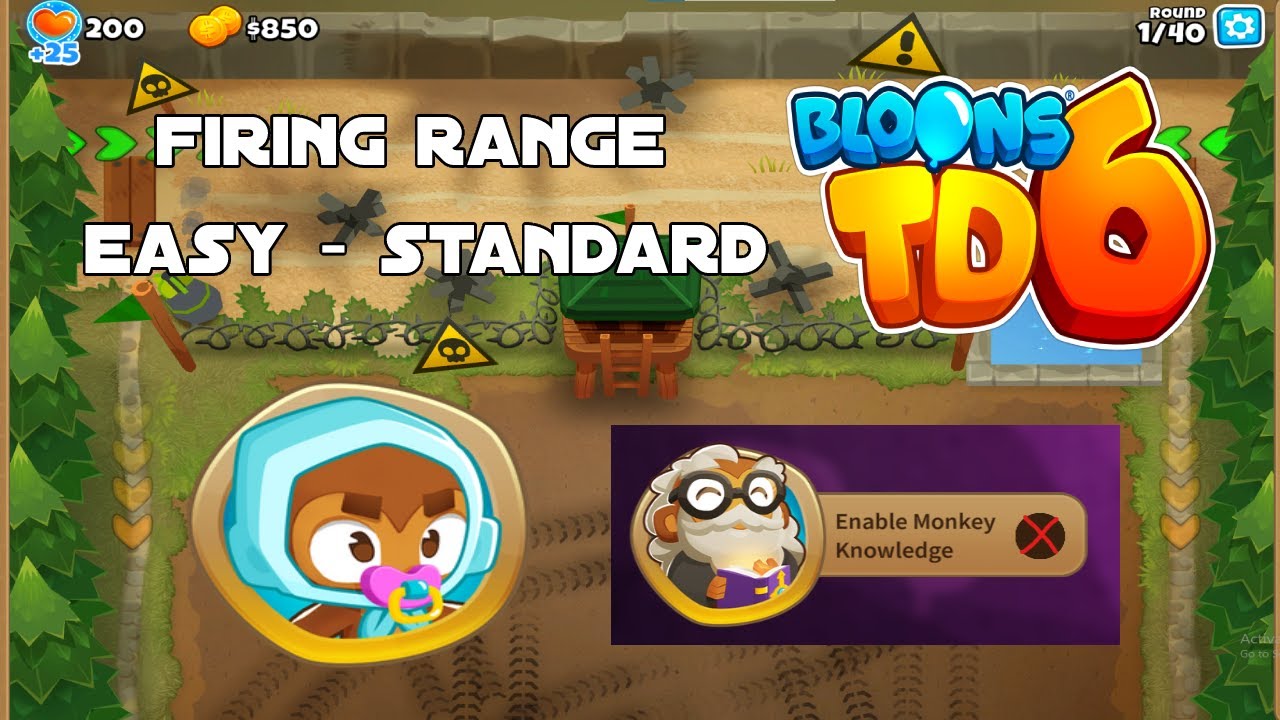 BTD6 FIRING RANGE EASY - STANDARD - YouTube