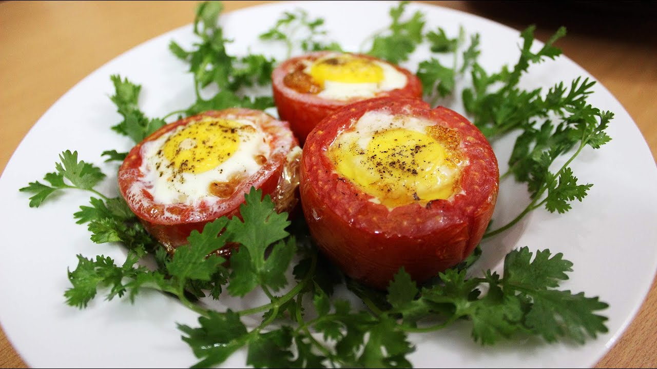 Egg Stuffed Tomato How To Make Egg Stuffed Tomato Recipe YouTube egg-stuffed-tomato-how-to-make-egg-stuffed-tomato-recipe-youtube