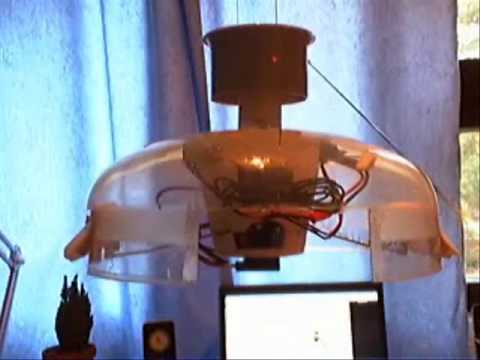 Coanda effect disc_wing_VTOL: gyro test - YouTube