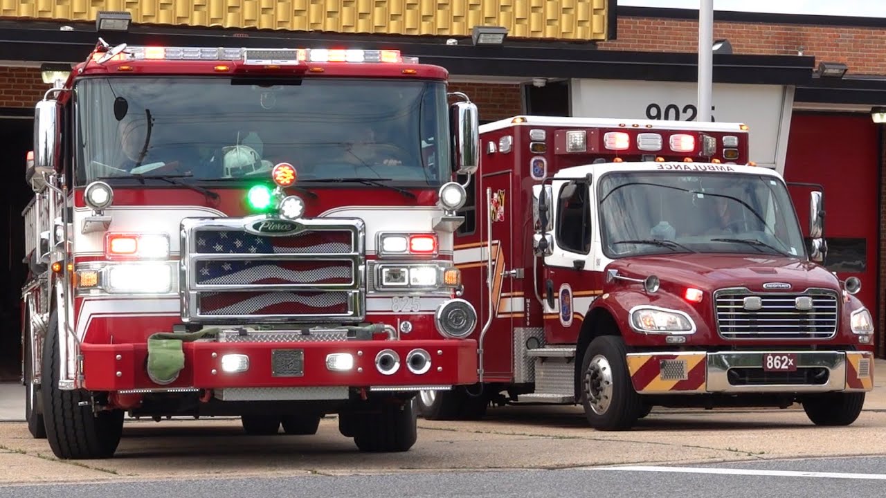 Prince George's County Fire/EMS Department Engine 253 & Medic 862 Responding 8/6/23 - YouTube