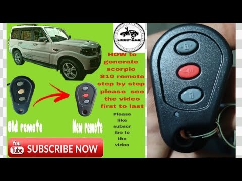 #scorpio #mahindra mahindra scorpio remote match Scorpio s10 remote को ...