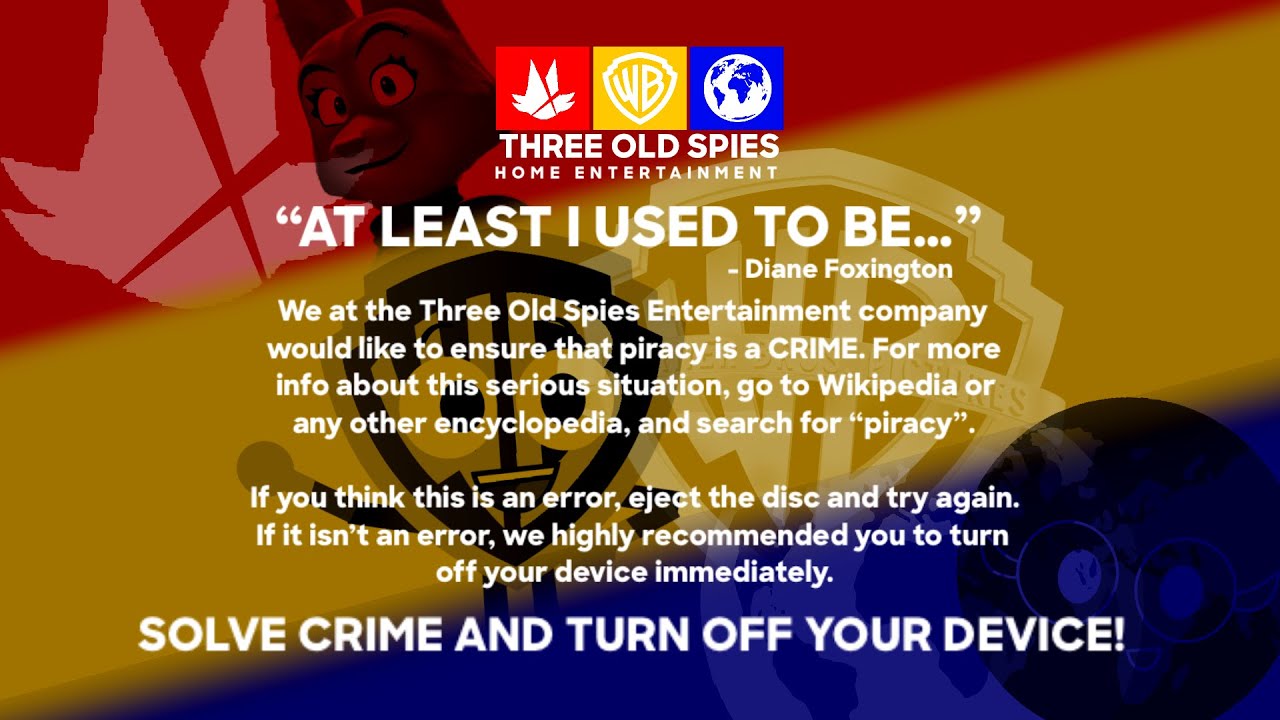 Three Old Spies Home Entertainment | Actually “Good” Anti-Piracy Screen ...