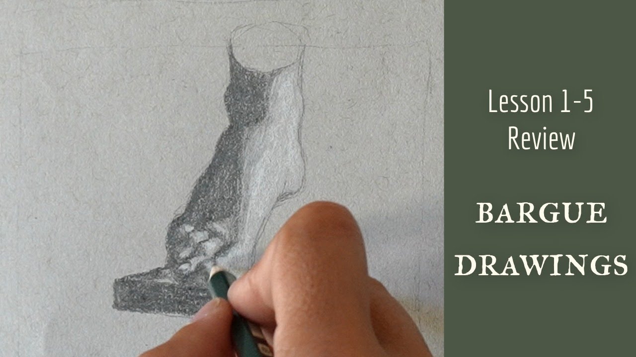 Self-Taught Artist. Lesson 1-5 BARGUE Easy Drawing Exercise - YouTube