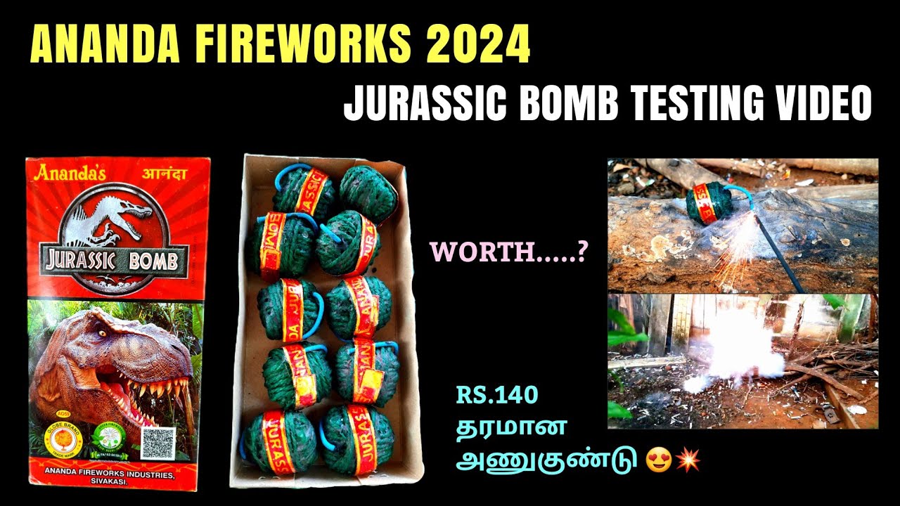 Ananda Brand Jurassic Bomb Cracker Testing Video 2024 - YouTube