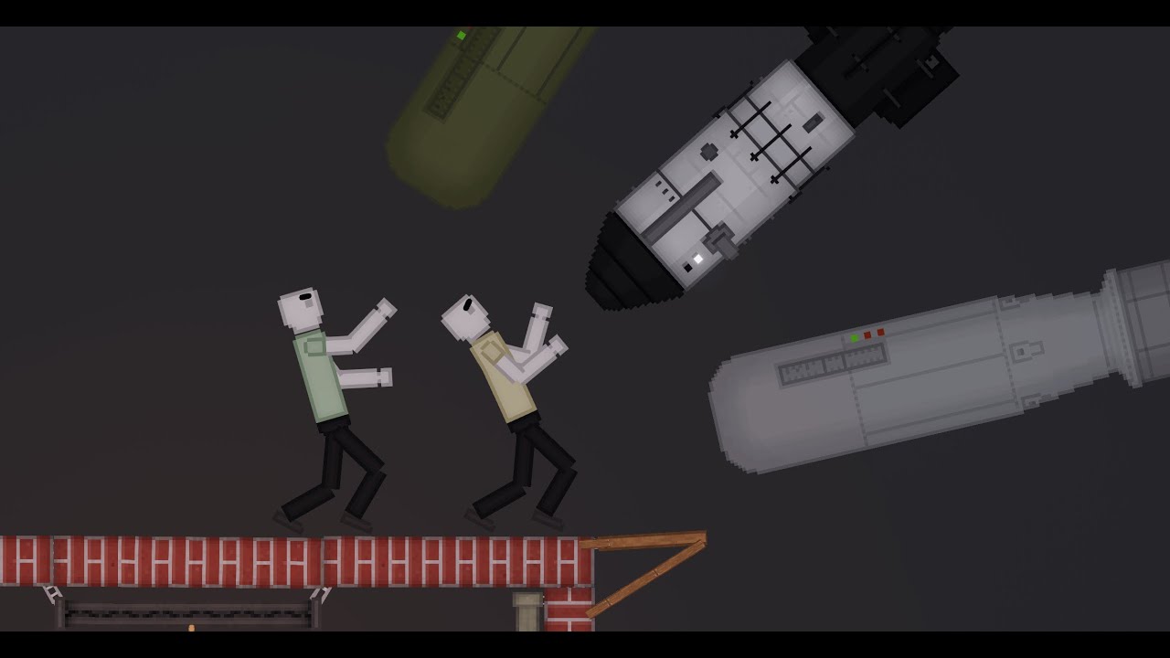 Buildings Vs Nuclear Bombs In People Playground - YouTube