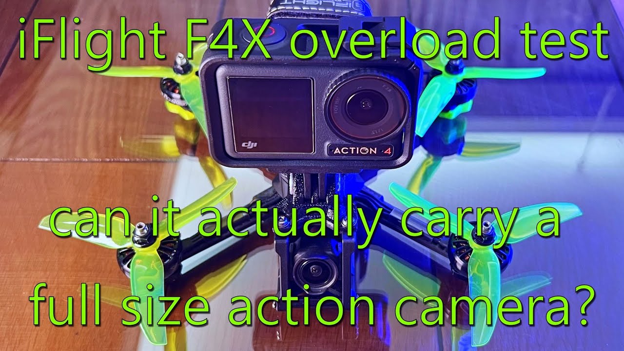 iFlight F4 carry full sized action camera? - YouTube