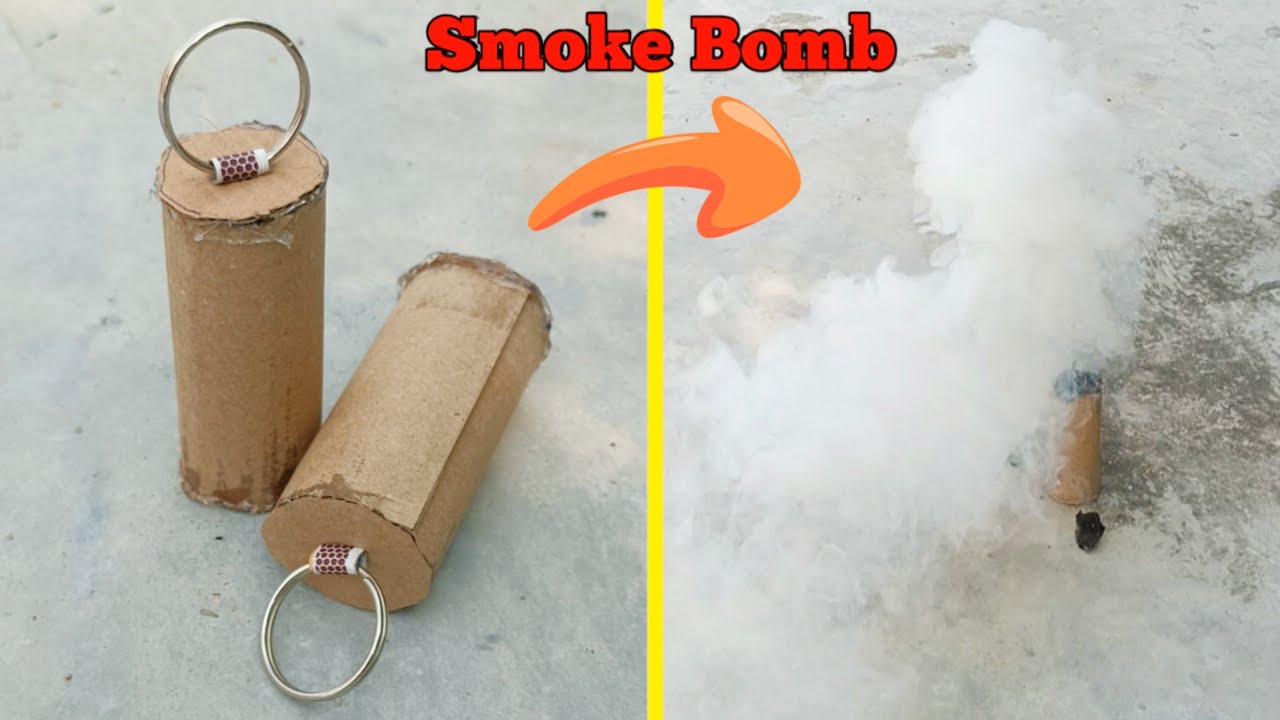 Make smoke bombs easily at home || easy and simple smoke Bomb @MrBeast ...