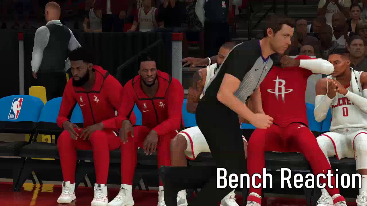 FUNNY BENCH REACTION NBA2k20 - YouTube