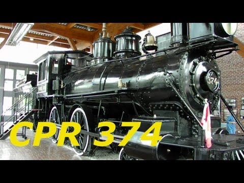 Canadian Pacific Railway Engine 374 - YouTube