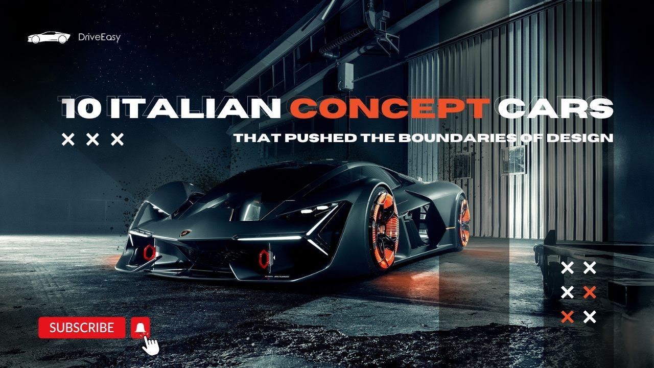 10 Italian Concept Cars That Pushed The Boundaries of Design - YouTube