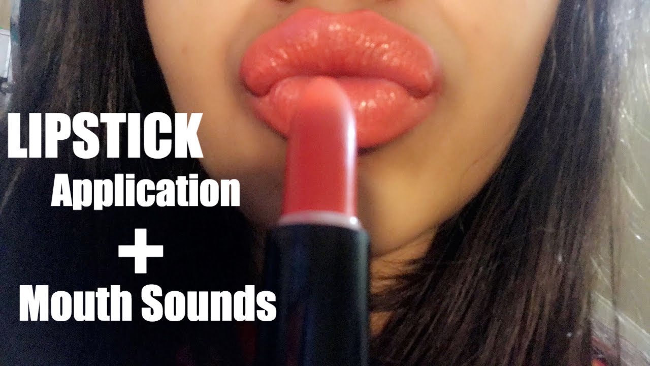 Asmr Lipstick Application Mouth Sounds Tapping No Talking Youtube