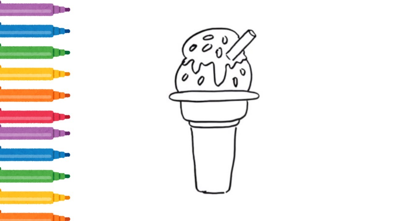 ¡Dibuja un Helado Fácil y Divertido para Niños! 🍦 Draw an Easy and Fun ...