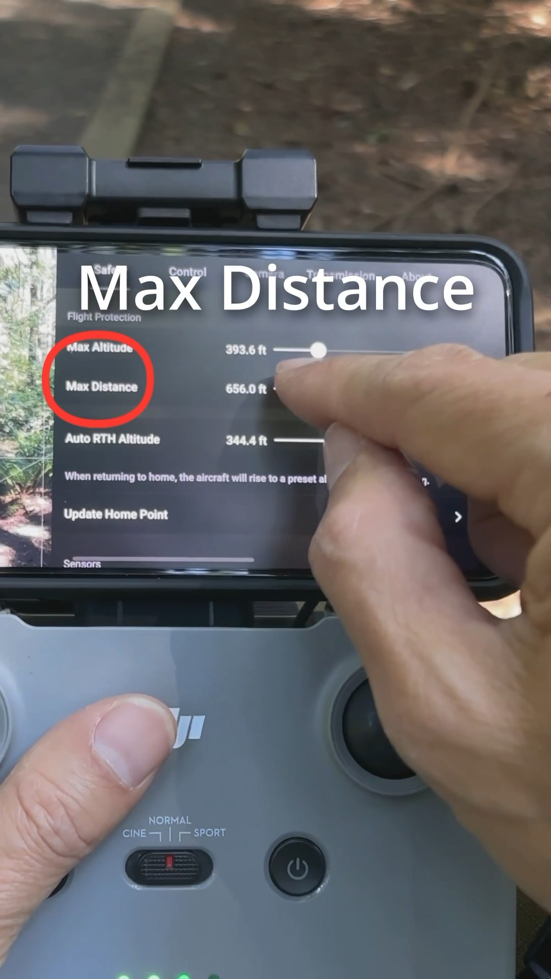 Mini 2 max distance store