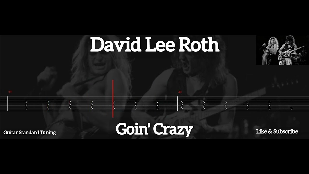 David Lee Roth - Goin' Crazy ( Tab Guitar ) - YouTube