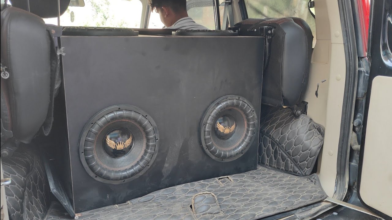 Crown Audio 4 x 500 rms 12 inch subwoofer !! +918053480908 - YouTube