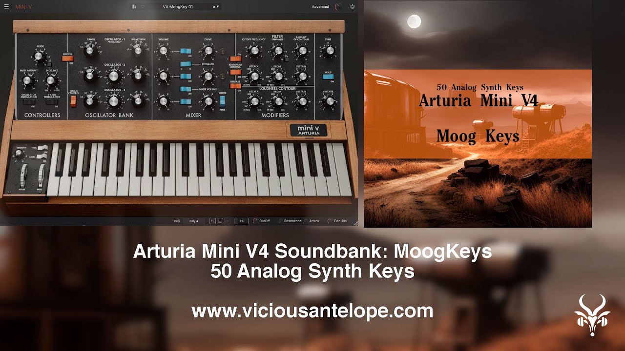 Arturia Mini V4 Presets | Vicious Antelope - MoogKeys | Analog Synth ...
