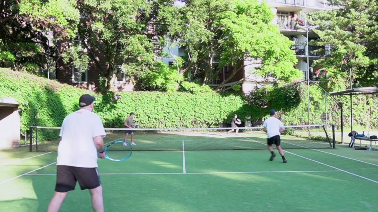 Amateur tennis rally - more than 5 shots in the rally! - YouTube