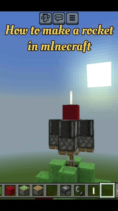 How to make a rocket in minecraft #minecraft #tutorial #shorts - YouTube