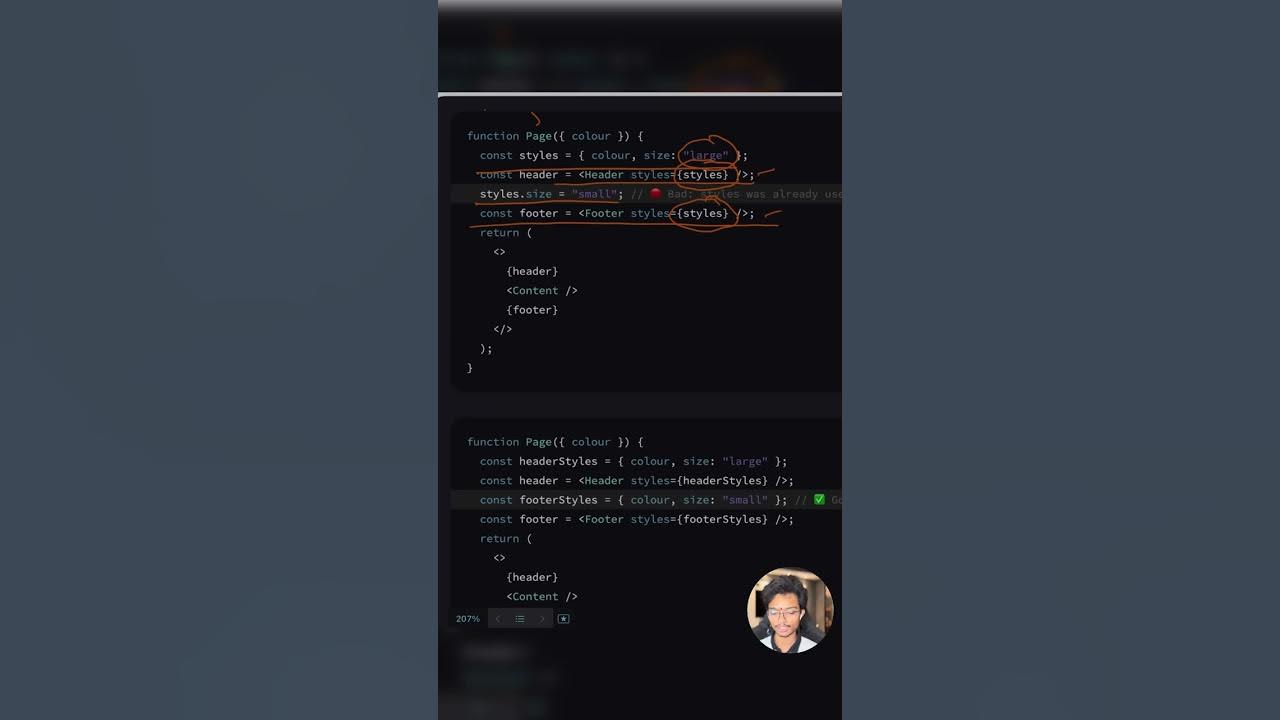 React rule #5: Values must be immutable after passing to JSX - YouTube