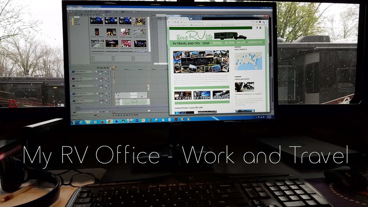 My RV Office - Work and Travel - YouTube