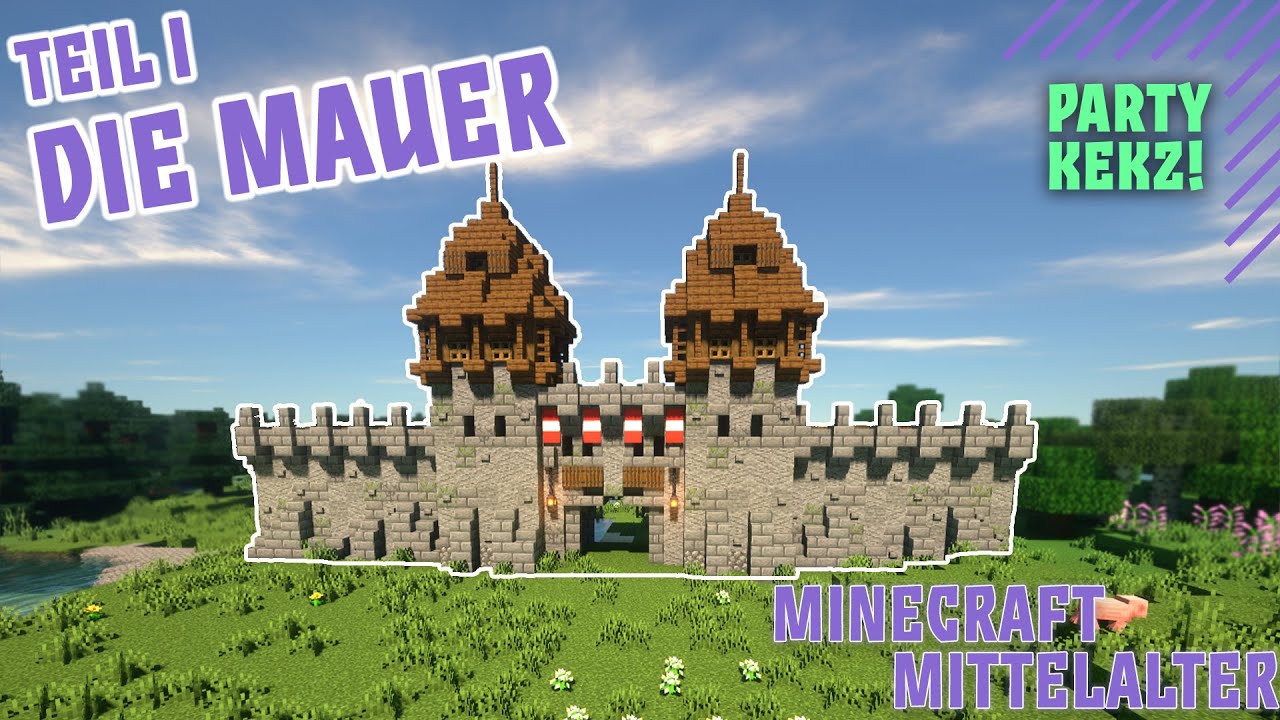 Eine Stadt-Mauer bauen 1/3 | Minecraft Mittelalterlich Bauen Tutorial ...