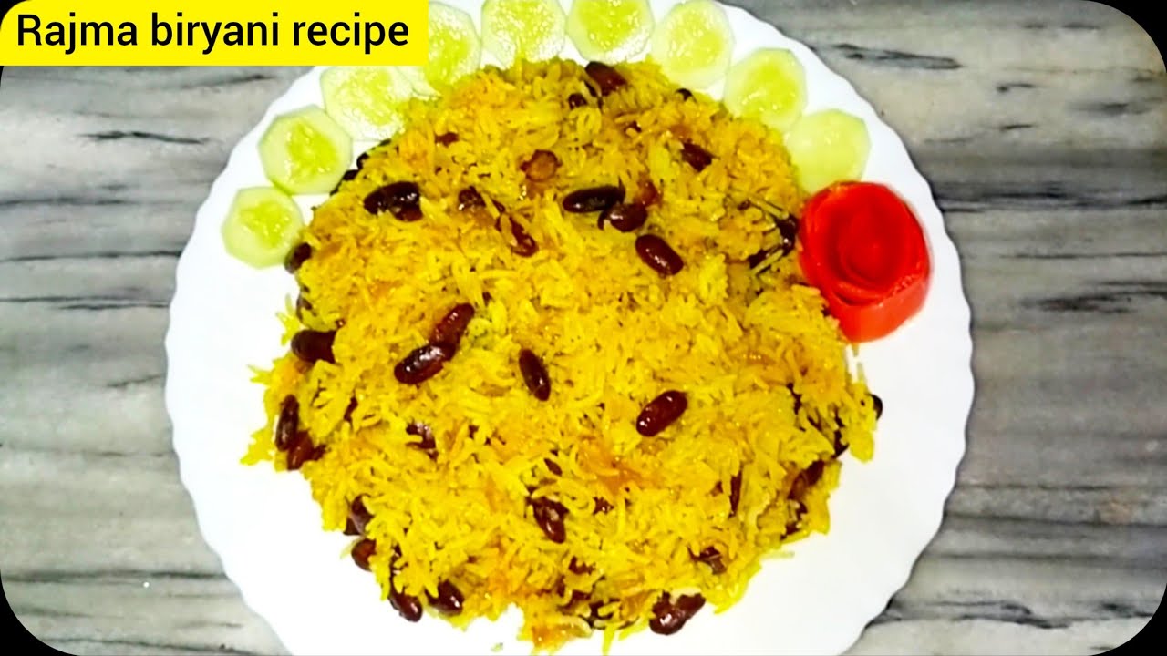Rajma Biryani Recipe || Red Kidney Beans Biryani Recipe || - YouTube