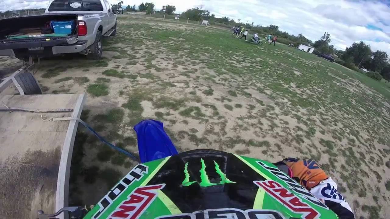 12 year old freelin mx yz125 open c practice - YouTube