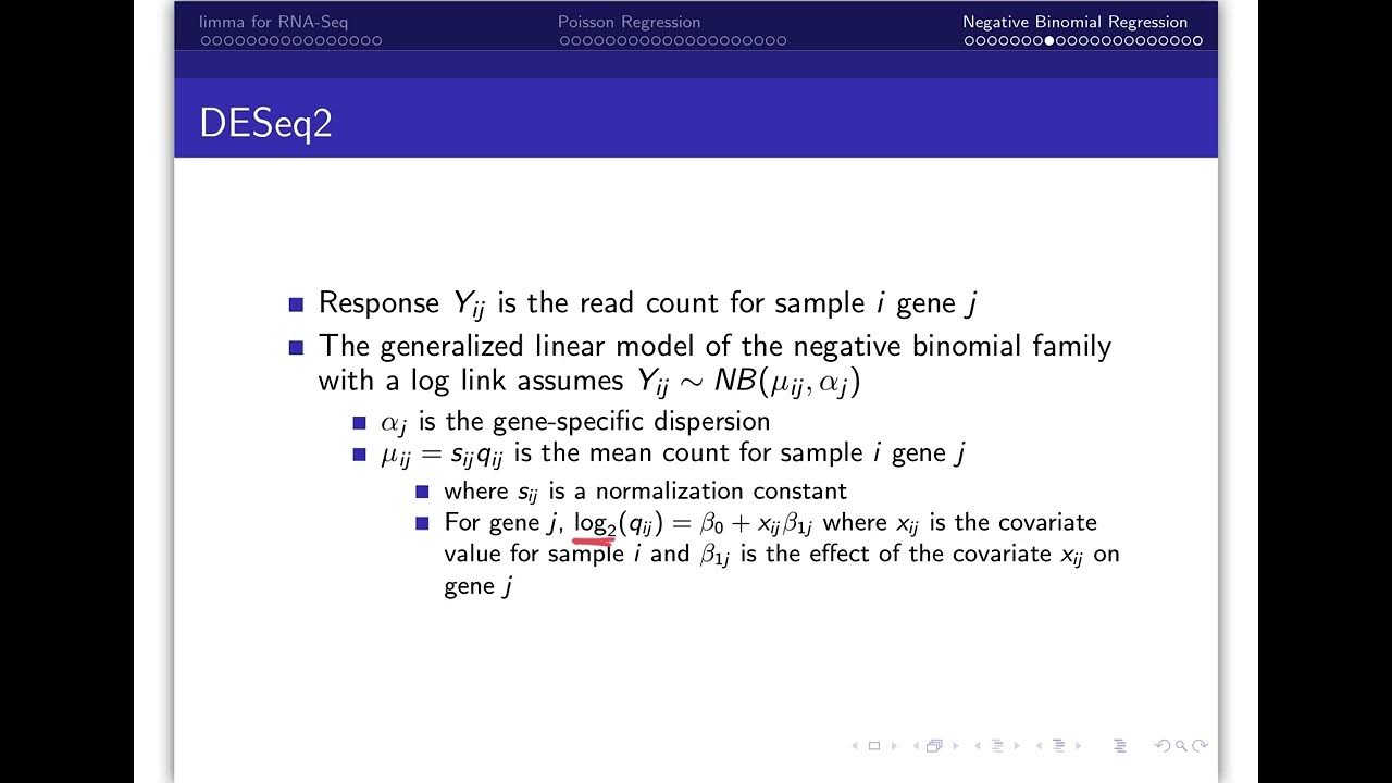 Differential Expression Analysis for RNA-Seq Part 3: Negative Binomial regression and DESeq2 ...