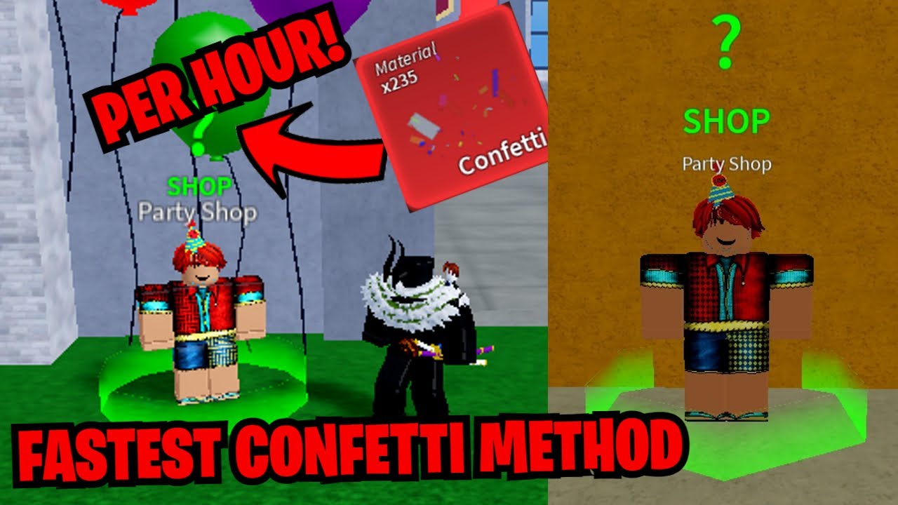 FASTEST METHOD TO GET CONFETTI in Blox Fruits (3k PER DAY) - YouTube