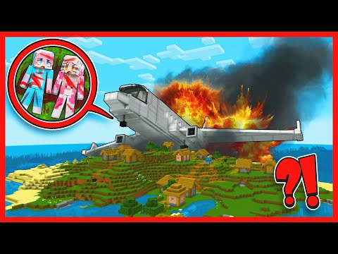 ATUN & MOMON KECELAKAAN PESAWAT DAN TERDAMPAR DI PULAU MONSTER !! Feat @sapipurba Minecraft