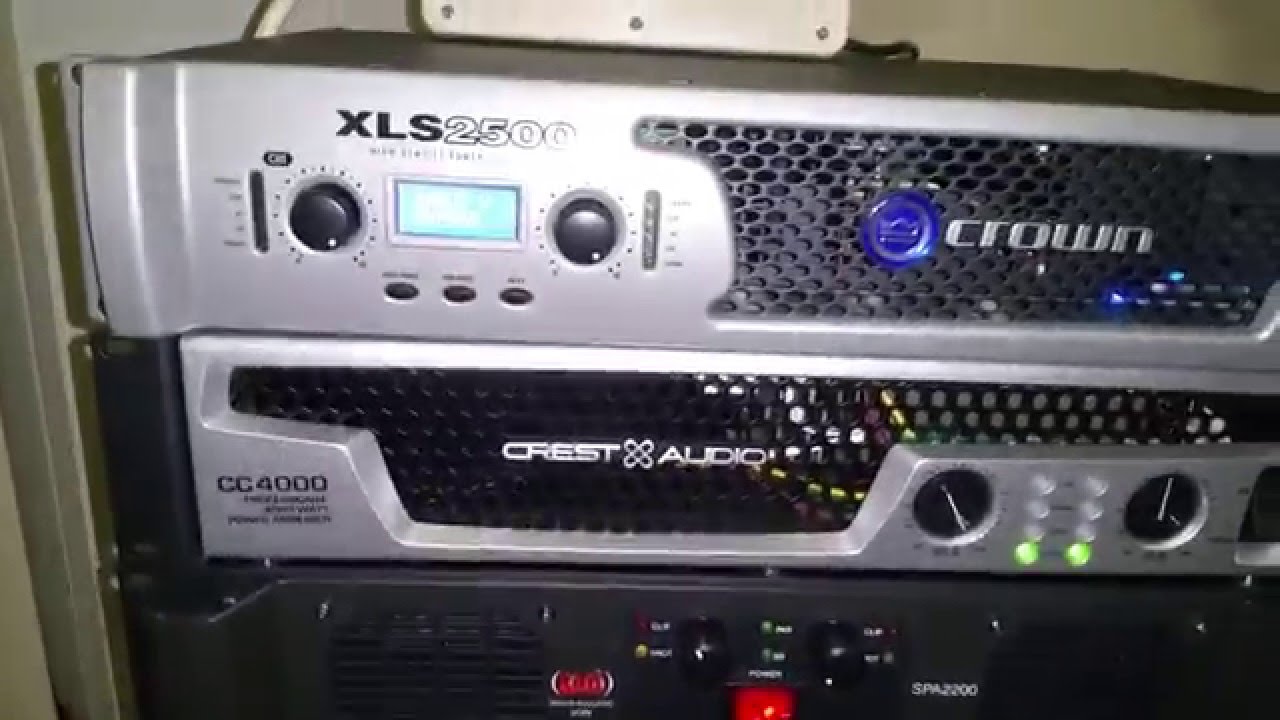 Amplificador ccserie ,crown serie xls2500,crest audio cc4000,amplifiers ...