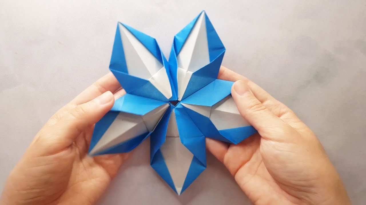 How to Make an Origami Modular 5-Petal Flower - YouTube