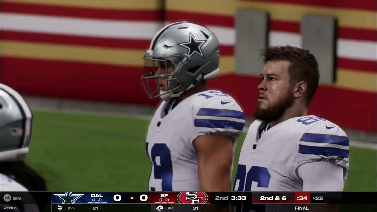 49ers Vs Cowboys week 8 - Madden 25 Franchise Pt.8 - YouTube