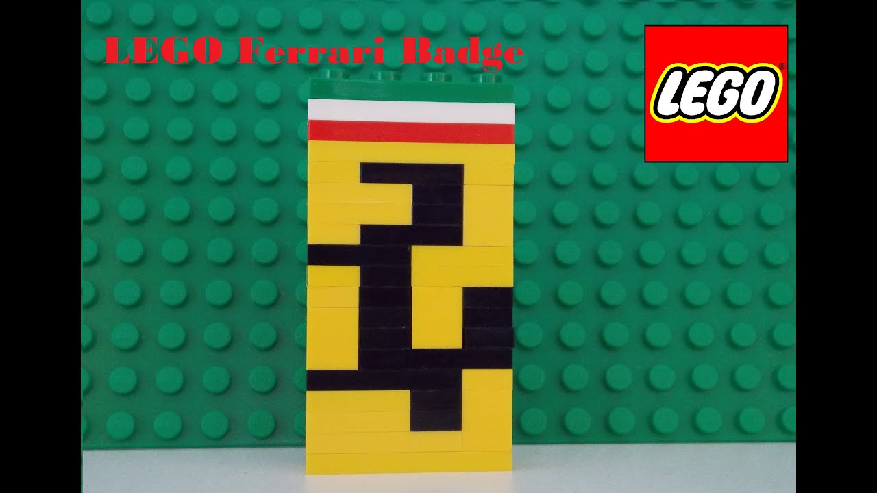 How To Build A LEGO Ferrari Badge - YouTube