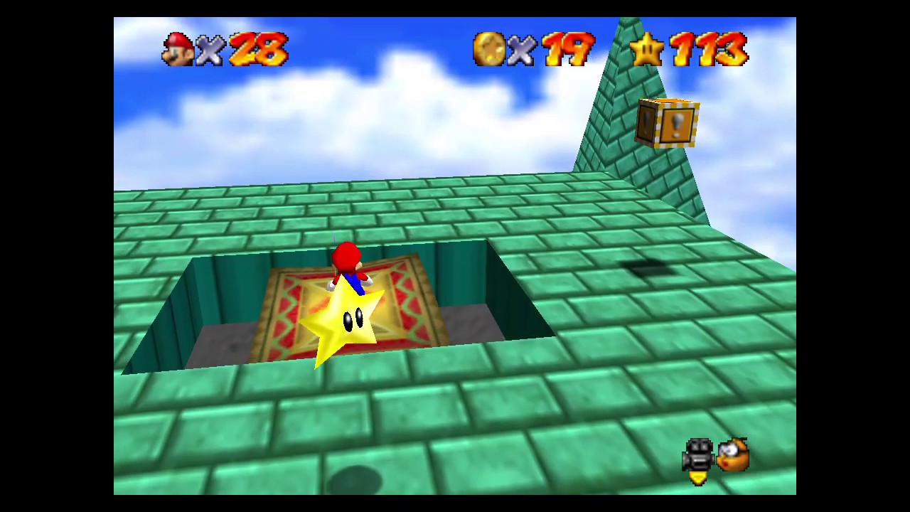 Super Mario 64 100% Walkthrough Part 99 - The Big House In The Sky ...