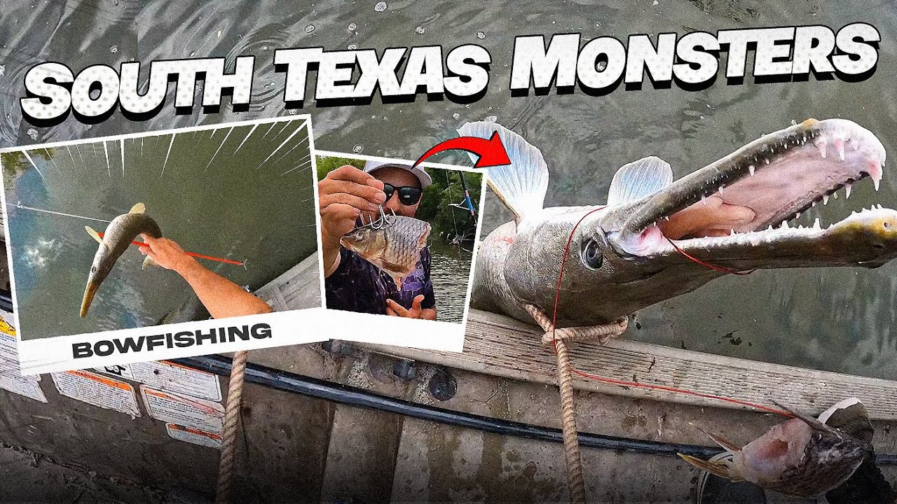 South Texas Alligator Gar Fishing with LCD 956 Rods and a Bowfishing ...