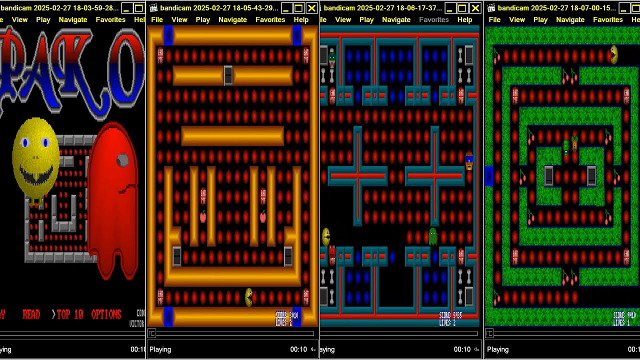Pako 1 PACMAN CLONE PAC MAN Βy Uranium Software 1994 PC DOS IBM ...